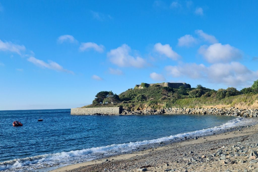 Hiking around Bordeaux Harbor and Vale Castle in Guernsey and South ...